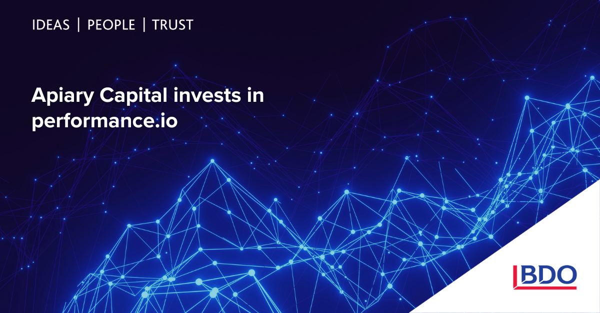 M&A | Apiary Capital | performance.io - BDO