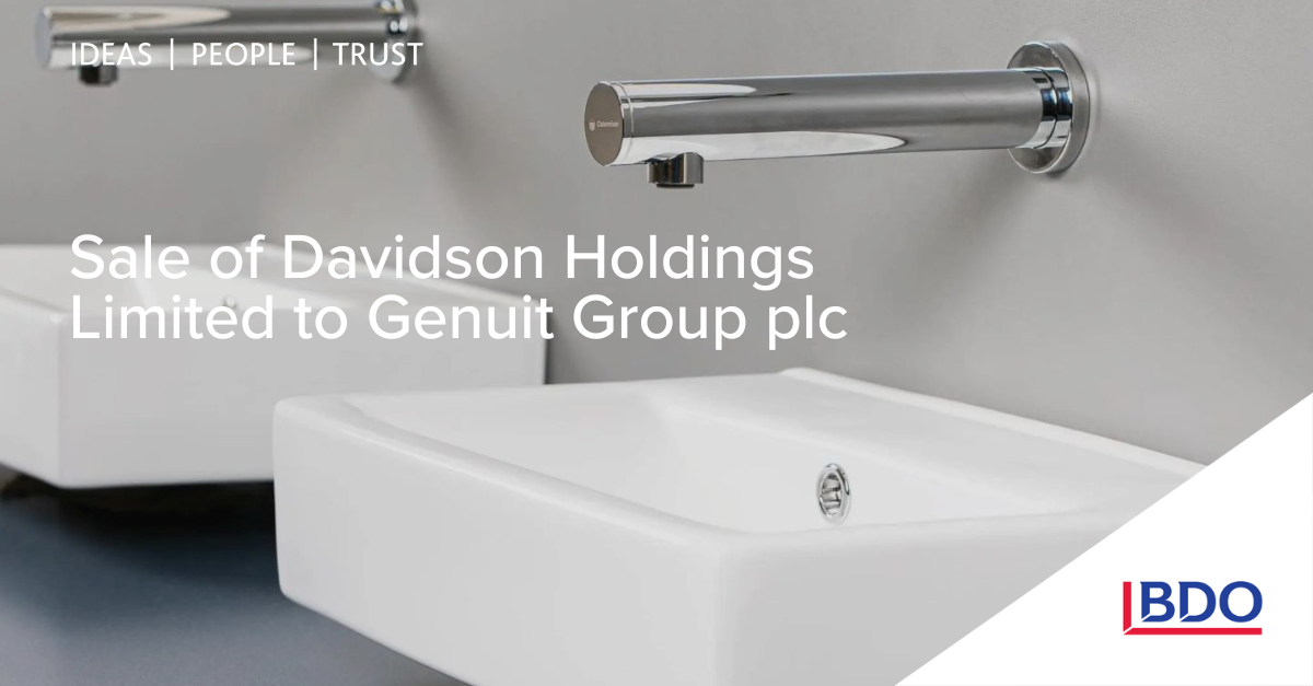 M&A | Davidson Holding | Genuit - BDO
